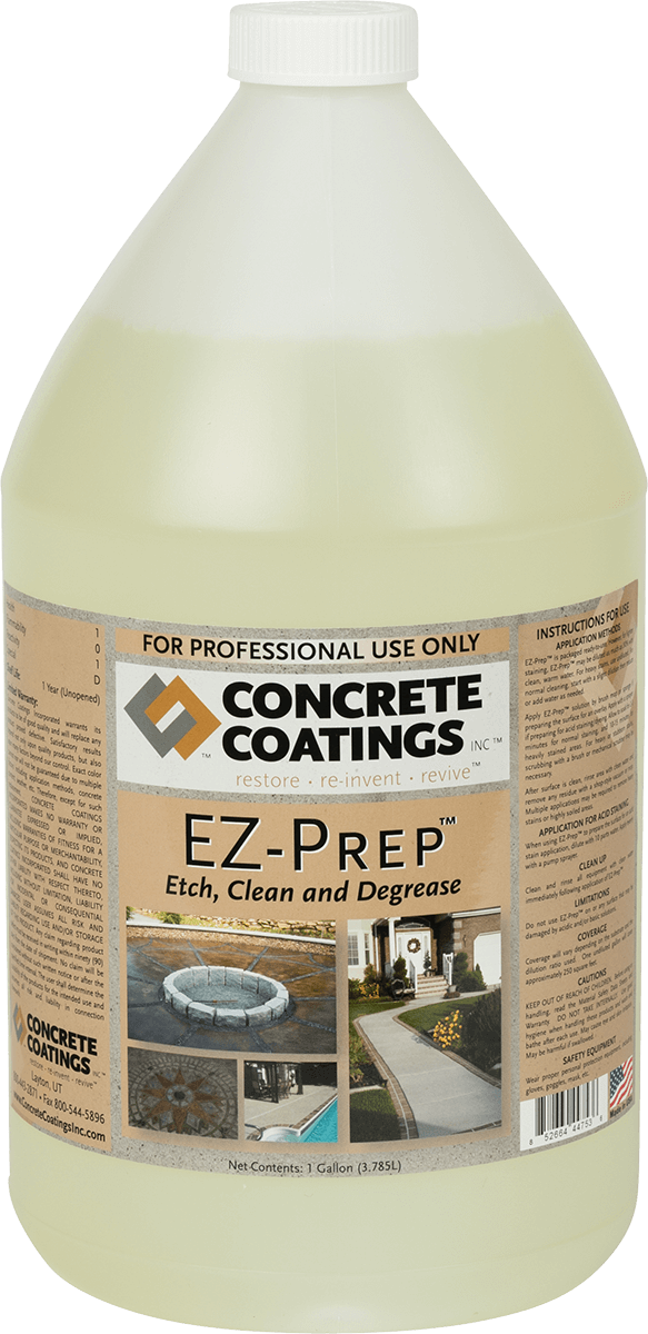EZ-Prep - Etch, Clean, & Degrease - 1gal – BC Concrete Supplies and ...