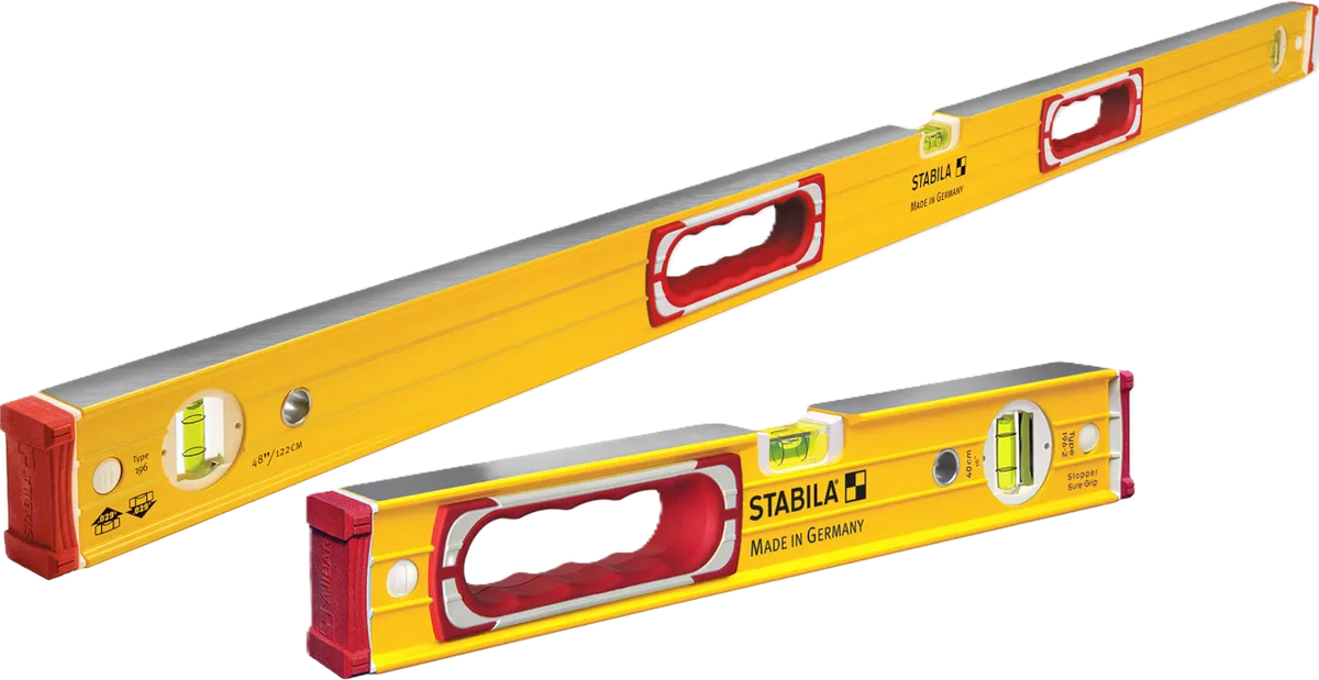 Stabila Type 196, 48" & 16" Heavy Duty Level Set – BC Concrete Supplies ...